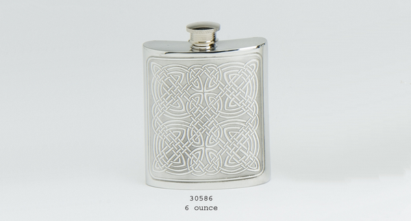 Celtic Panel Flask (6 oz) – Celtic Tides/Celtic Corner